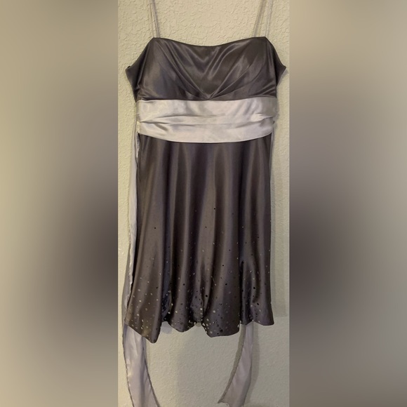 Jump | Dresses | Vintage Jump Apparel Silver Prom Dress Size 9 | Poshmark